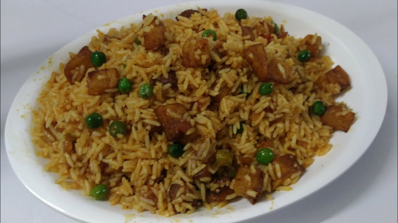 Aloo FRIED RiCE RECIPE |ఆలూ ఫ్రైడ్ రైస్|POTATO FRIED RiCE EASY LUNCH ...