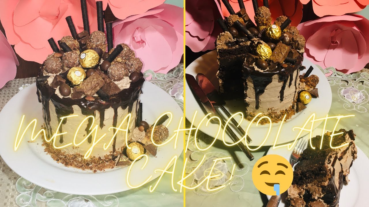 Mega chocolate cake - YouTube