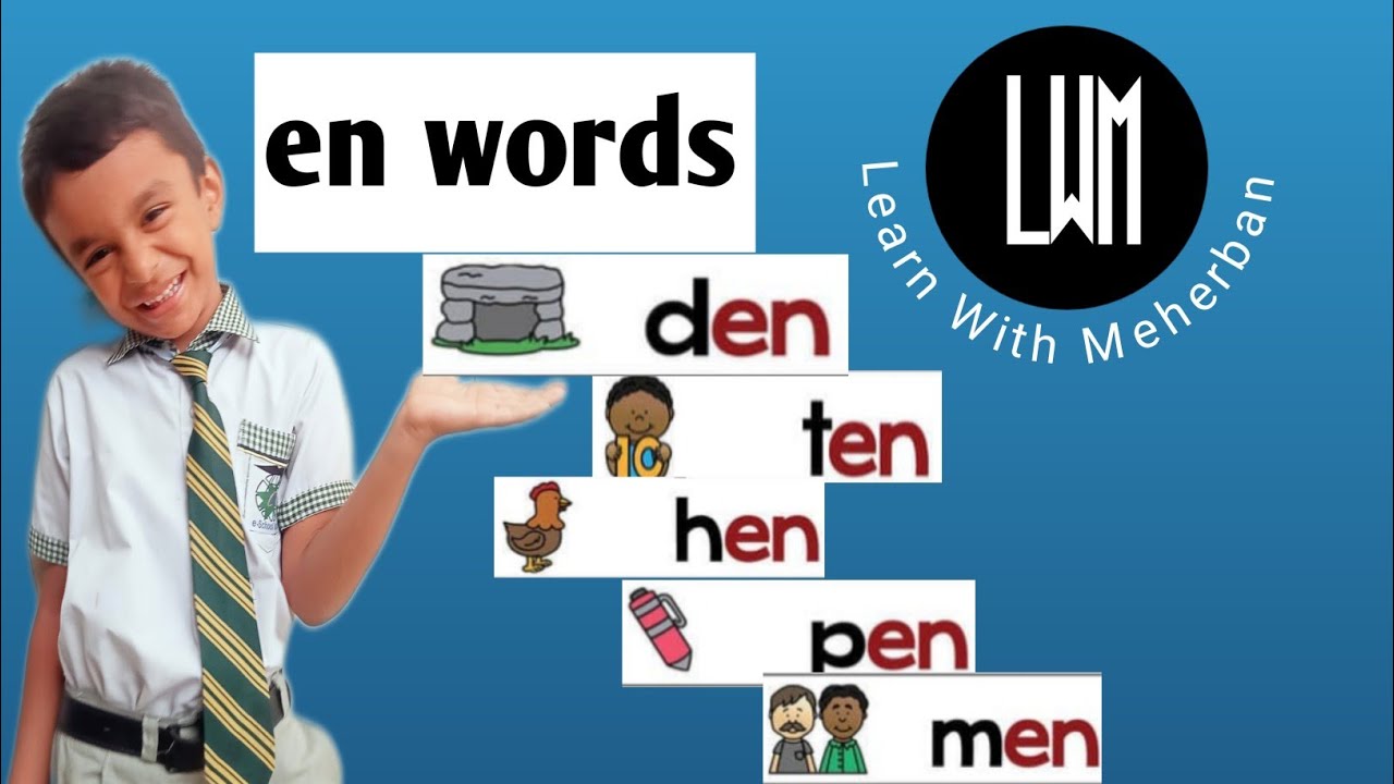 en words family,en words with spelling for kids#Learn with Meherban# ...