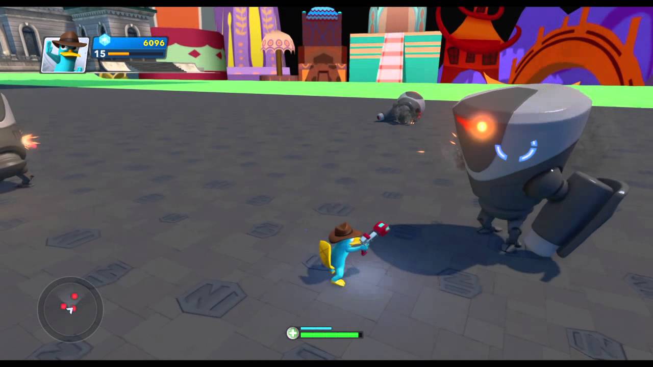 Disney Infinity [2.0] Using The Holo-Platform Gun on Omnidroids - YouTube