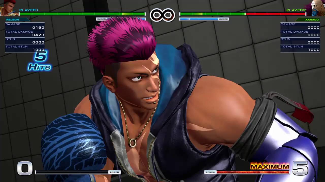 KOF XIV Nelson air blowback anchor counter combo - YouTube