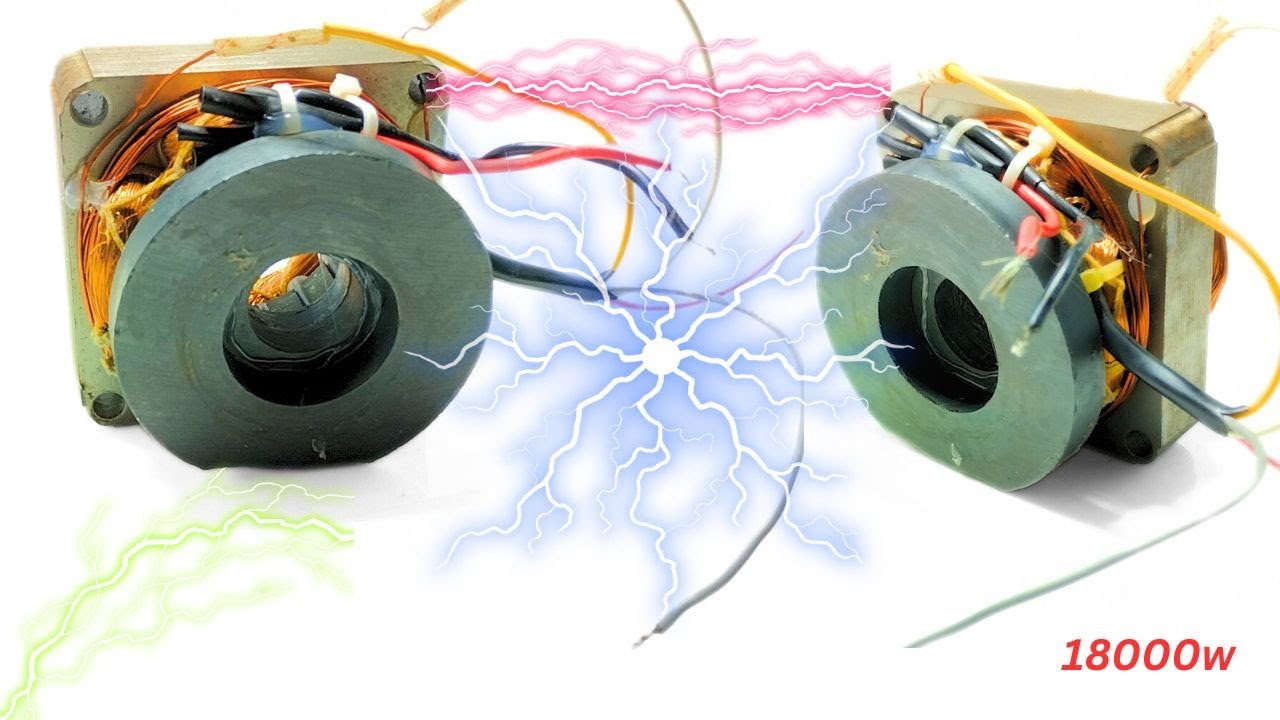 I make 18000 watt free electricity generator 100% self running Ac 240v ...