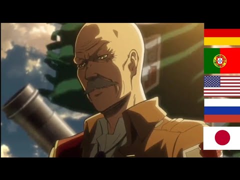Commander Pixis Speech in 5 Languages - Attack On Titan - Shingeki No ...