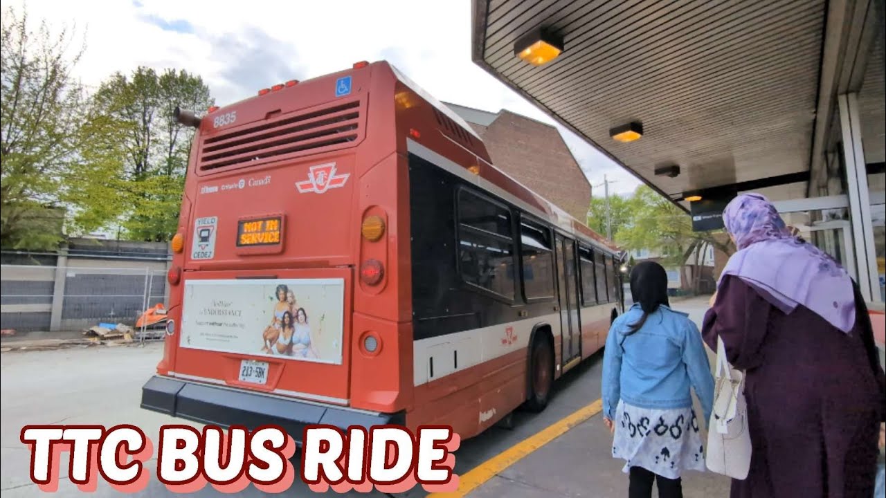TTC 56 Leaside Bus Ride to Donlands Subway Station Full Route - YouTube
