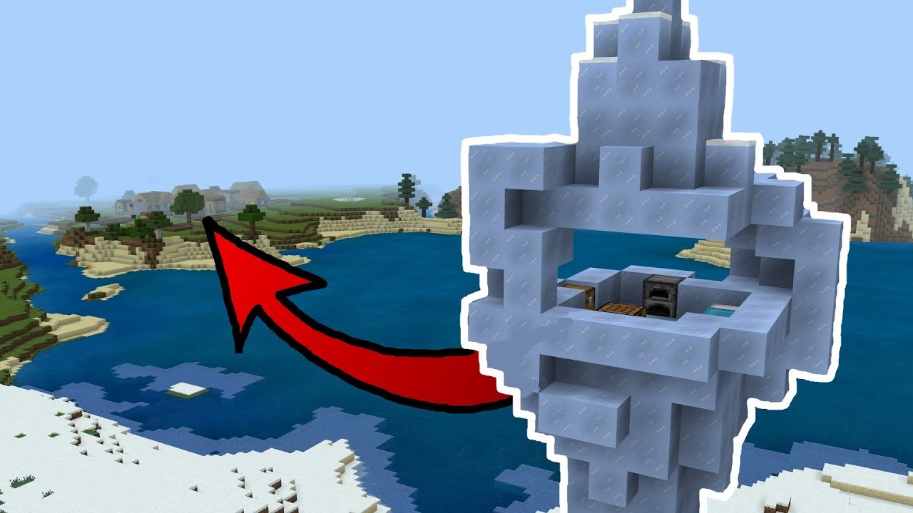 Minecraft: Ice Spike Village Watchtower! - YouTube