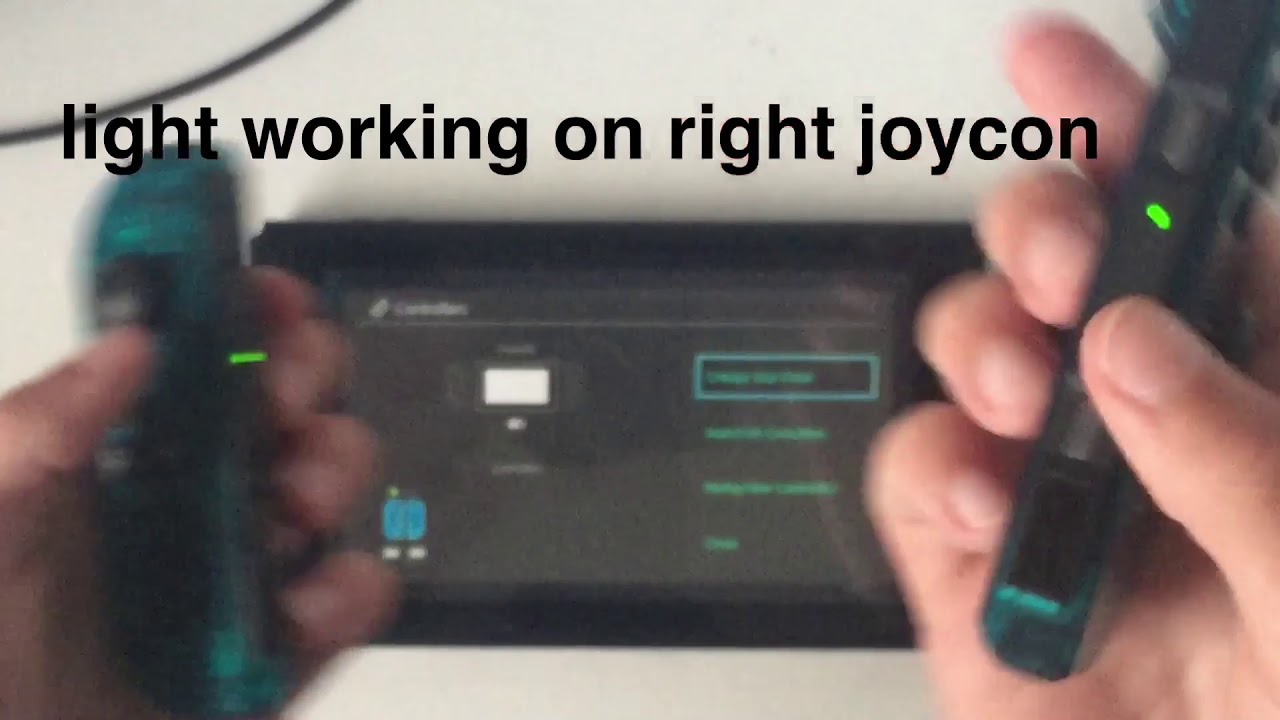 right joycon not pairing when holding sync button - YouTube