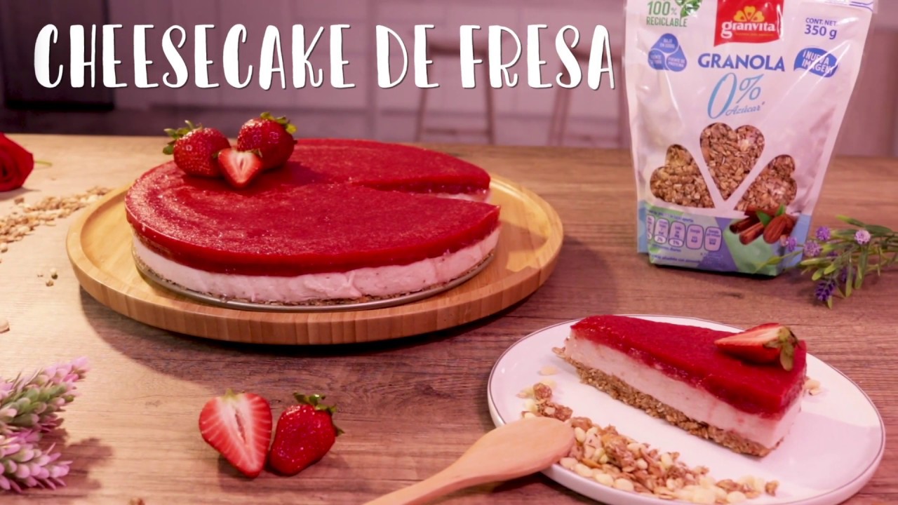 🍰 Prepara un delicioso cheesecake de fresa con esta receta 🍰 - YouTube