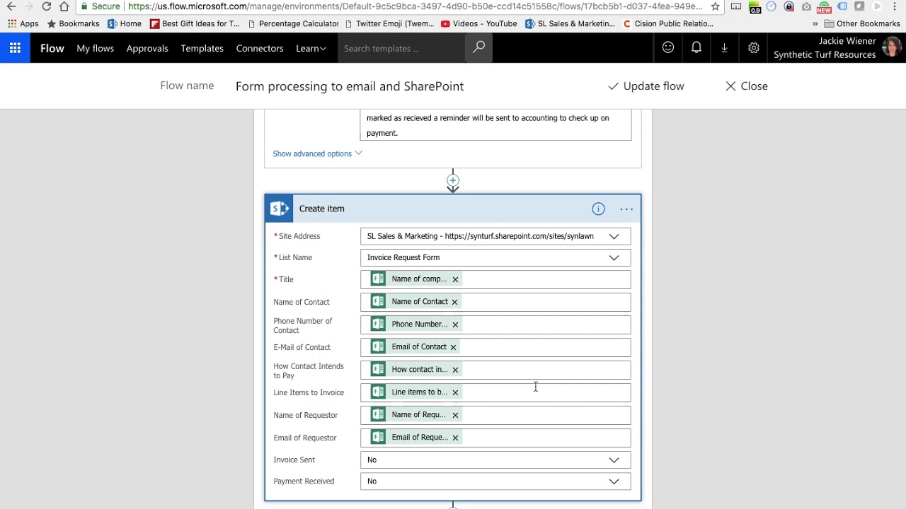 Automating Invoice Requests and Updates with Flow, Sharepoint ...
