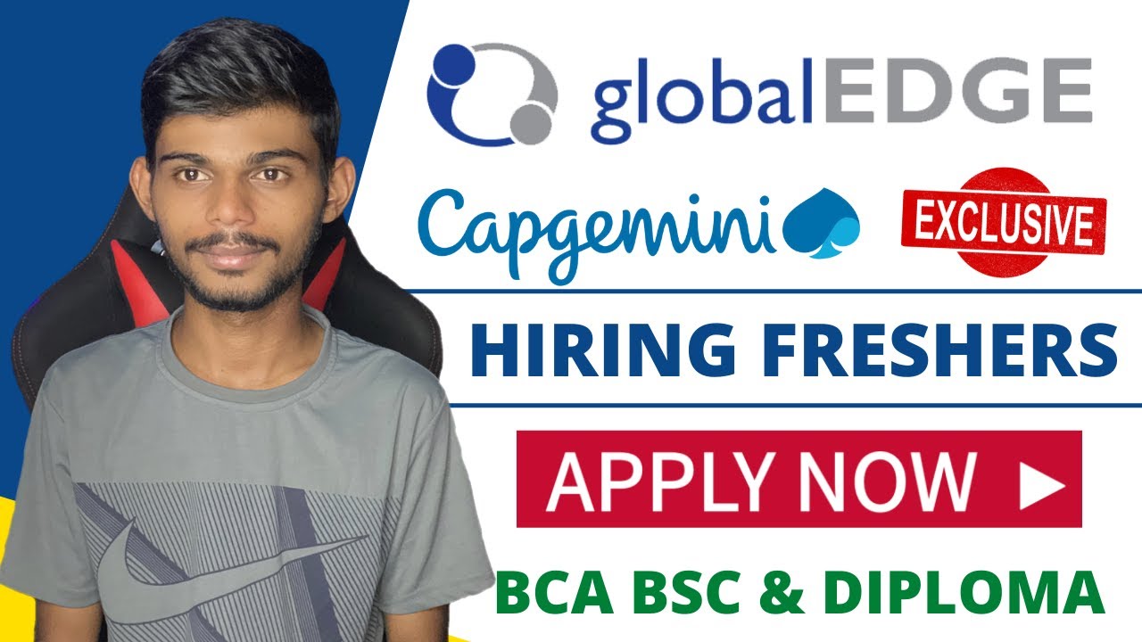 Capgemini Global Edge Is Hiring For The Role Software Analyst | Bsc BCA ...