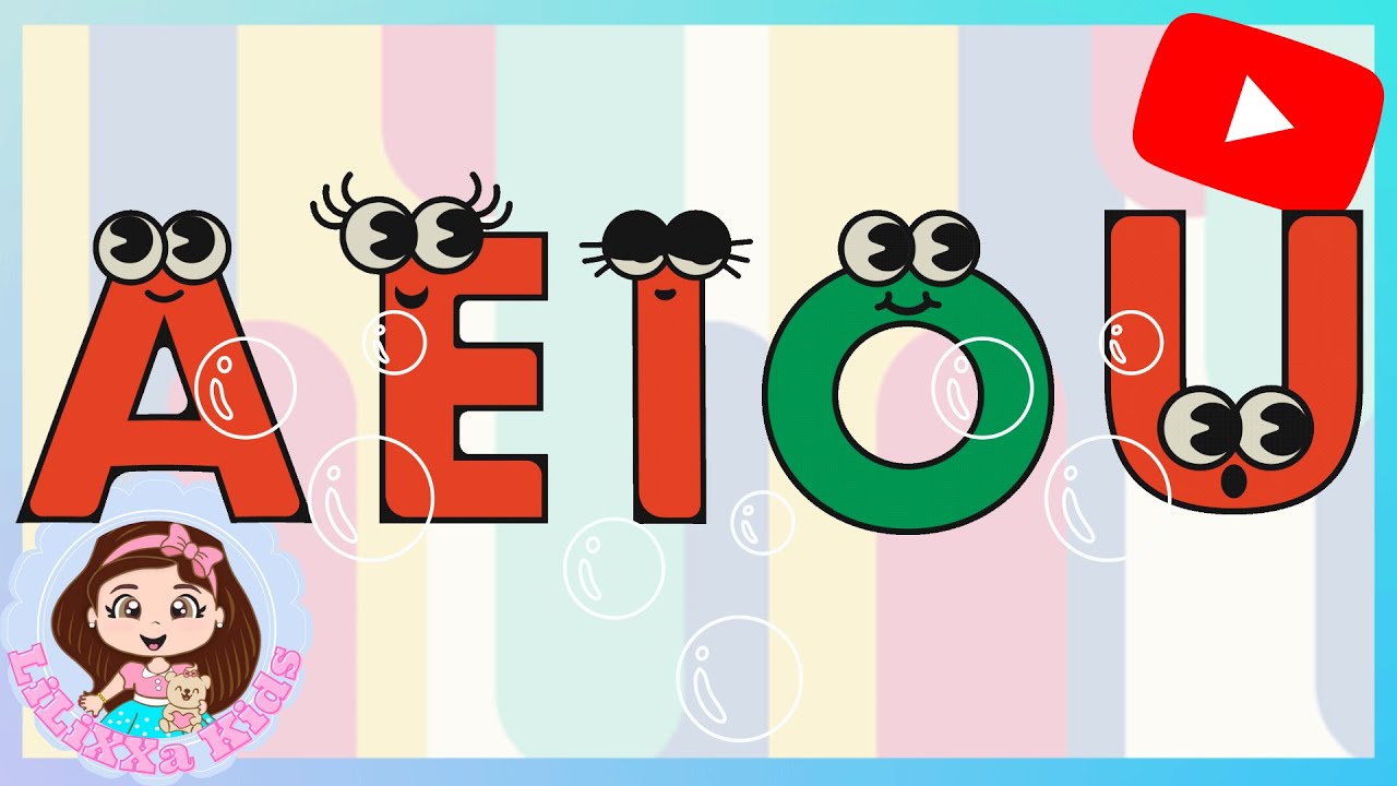 Aprender A E I O U divertido - YouTube