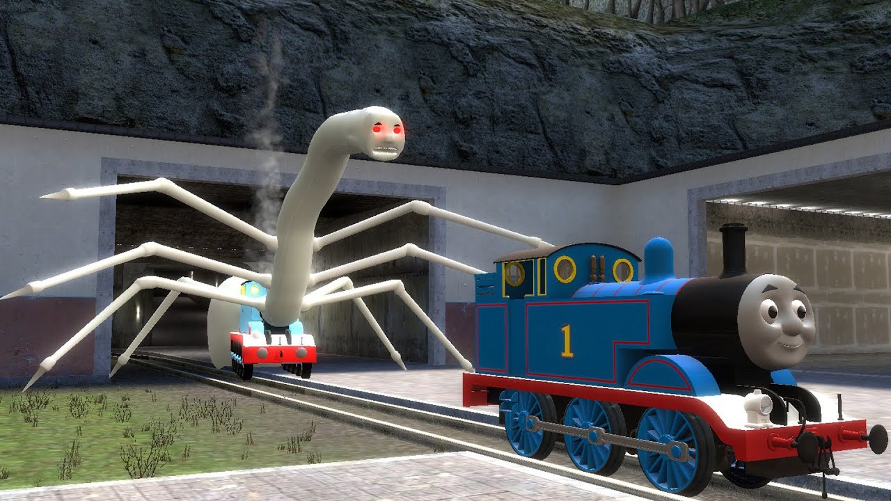 Building a Thomas Train Chased By Giant Cursed Thomas and Friends ...