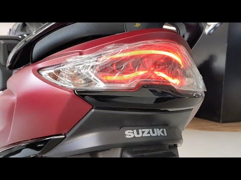 Burgman 2022 Matte Red | Walk Around Shots | 125cc-bs6-40kmpl | 🎧 plz ...
