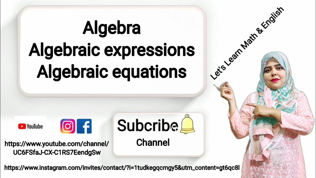 How To Learn Algebra How To Define An Algebraic Expression How To ...