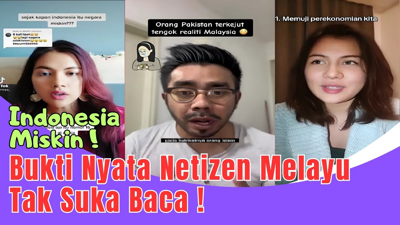 Viral Indonesia Miskin ! Bukti Nyata Netizen Malaysia Tak Suka Baca - YouTube
