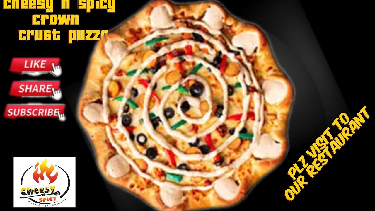 Crown#pizza#cheesy,spicy@ - YouTube