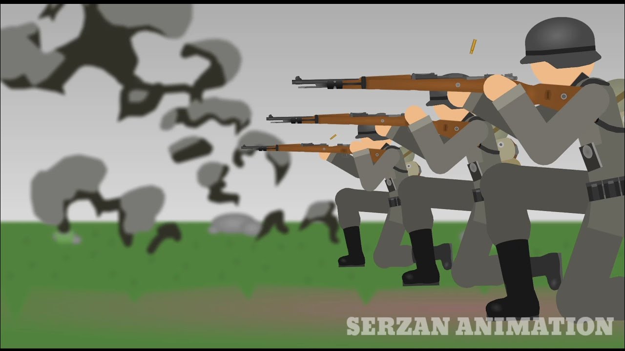 WW2 Stick nodes D-Day Omaha Beach Part.2 | Sticknodes animation | Stick ...