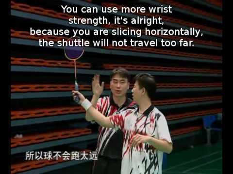 Episode 08 part 1 - Horizontal Slice Drop Shot: Badminton Training by ...
