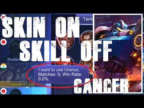 SKIN ON, SKILL OFF | URANUS MECH PROTECTOR | MLBB |CONQUEST OF DAWN ...