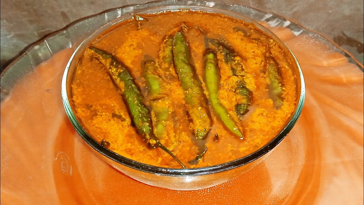 Hari Mirchi Ki Sarso Vali Sabji | Spicy 🔥 & Tasty 🤤 Sabji | - YouTube