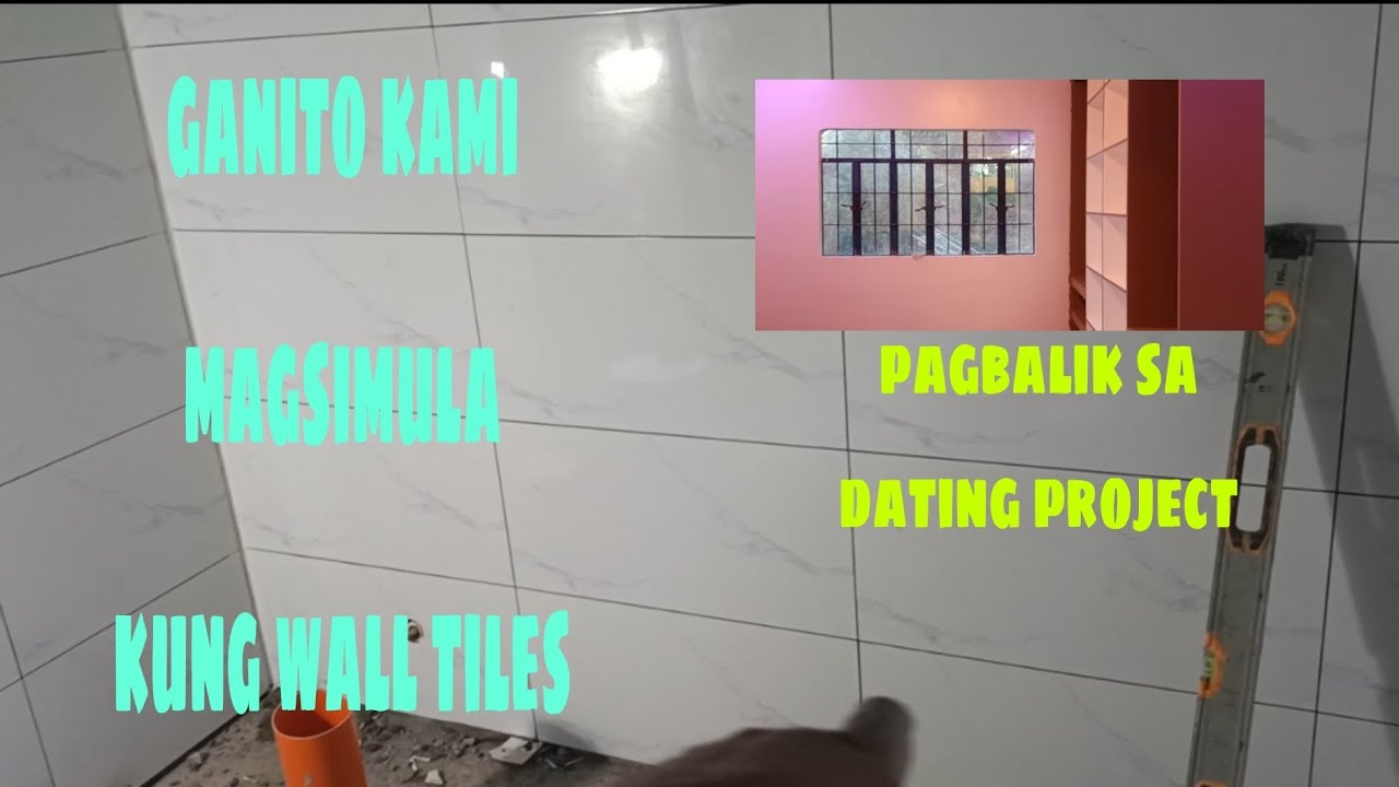 wall tiles ganito dapat magsimula // PAANO Magkabit NG tiles sa pader ...