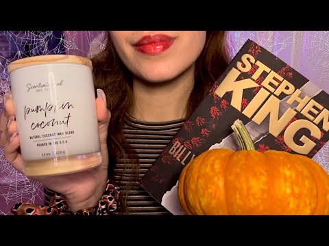 ASMR Triggers for Spooky season/Fall! 🍂🎃 (Tracing, Reading kids book ...