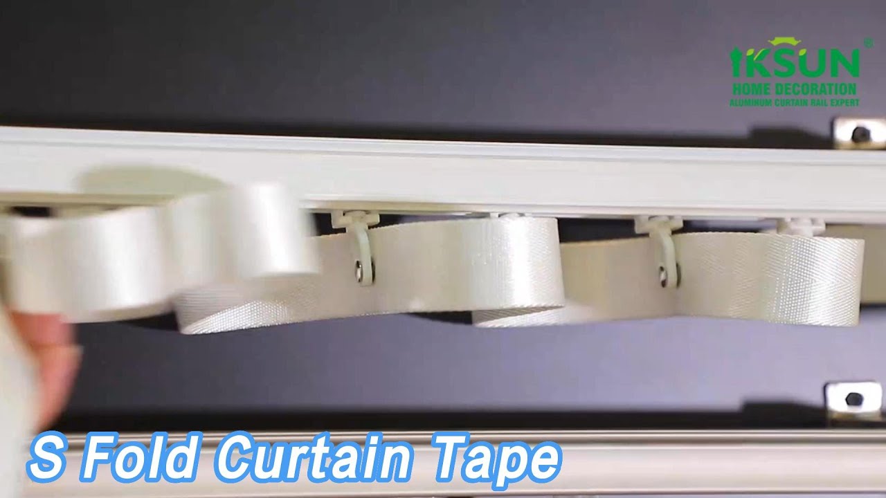 Thickened S Fold Curtain Tape Track Ripple Wave Aluminium Alloy High ...