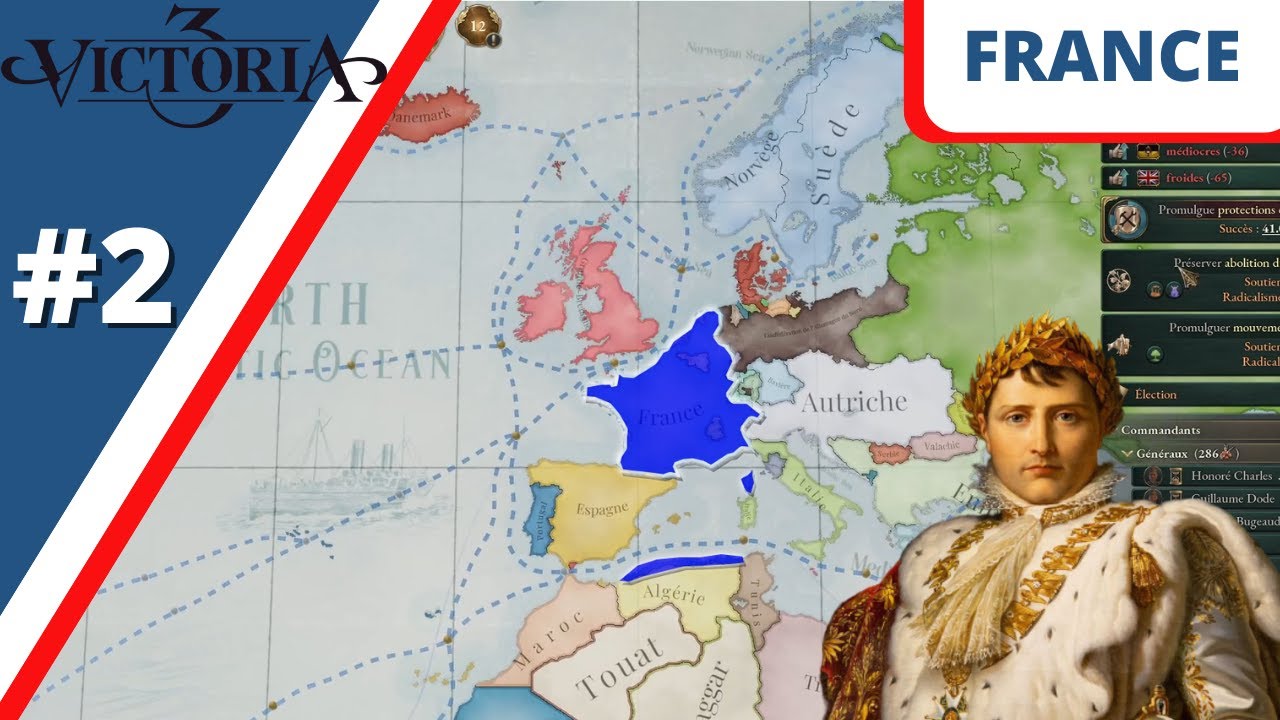 Victoria 3 Gameplay France / la République Impériale FRANCE !!! EP 2 ...