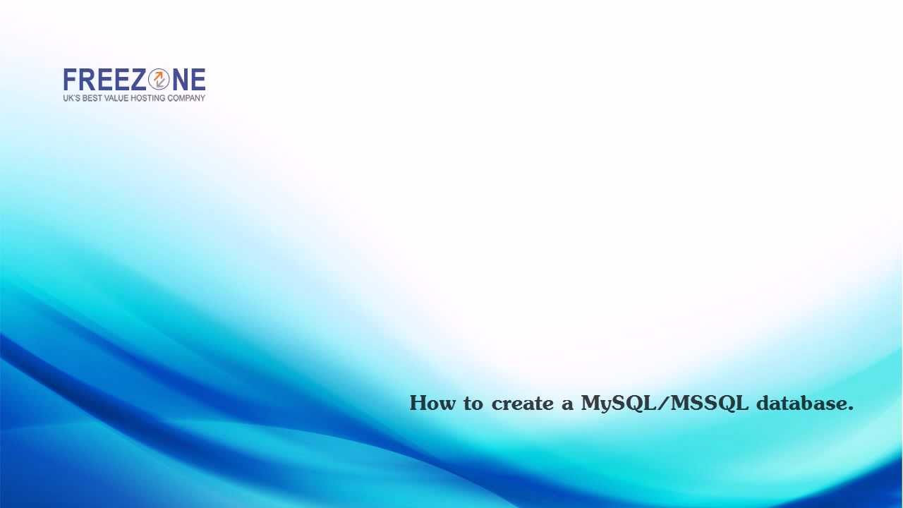 How To Create A Mysql Mssql Database In Plesk 11 Youtube 7626
