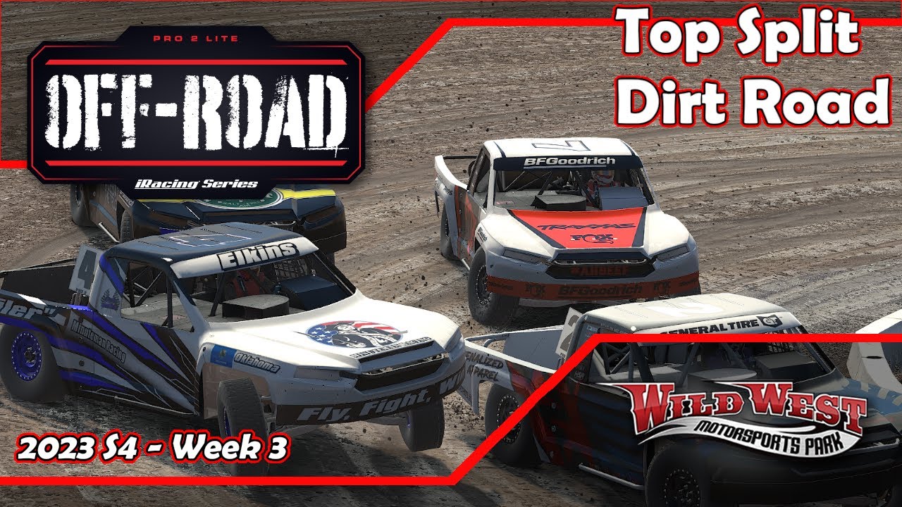 iRacing Pro 2 Lites at Wild West - Dirt Road top split racing - YouTube
