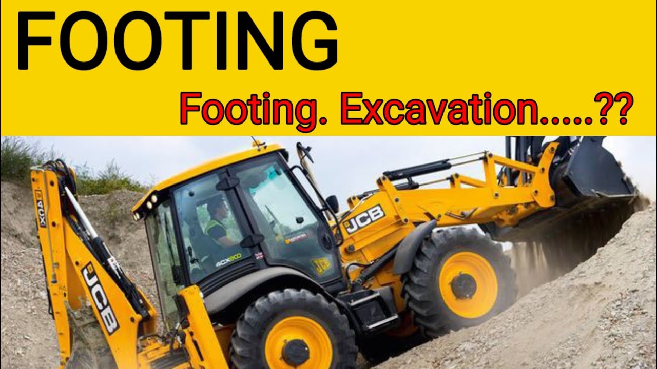 FOOTING with JCB || Foundation Work || - YouTube
