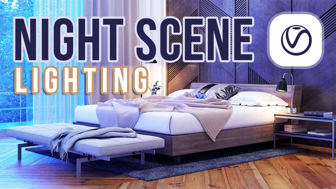 V-RAY Night Scene LIGHTING in 3Ds Max - YouTube