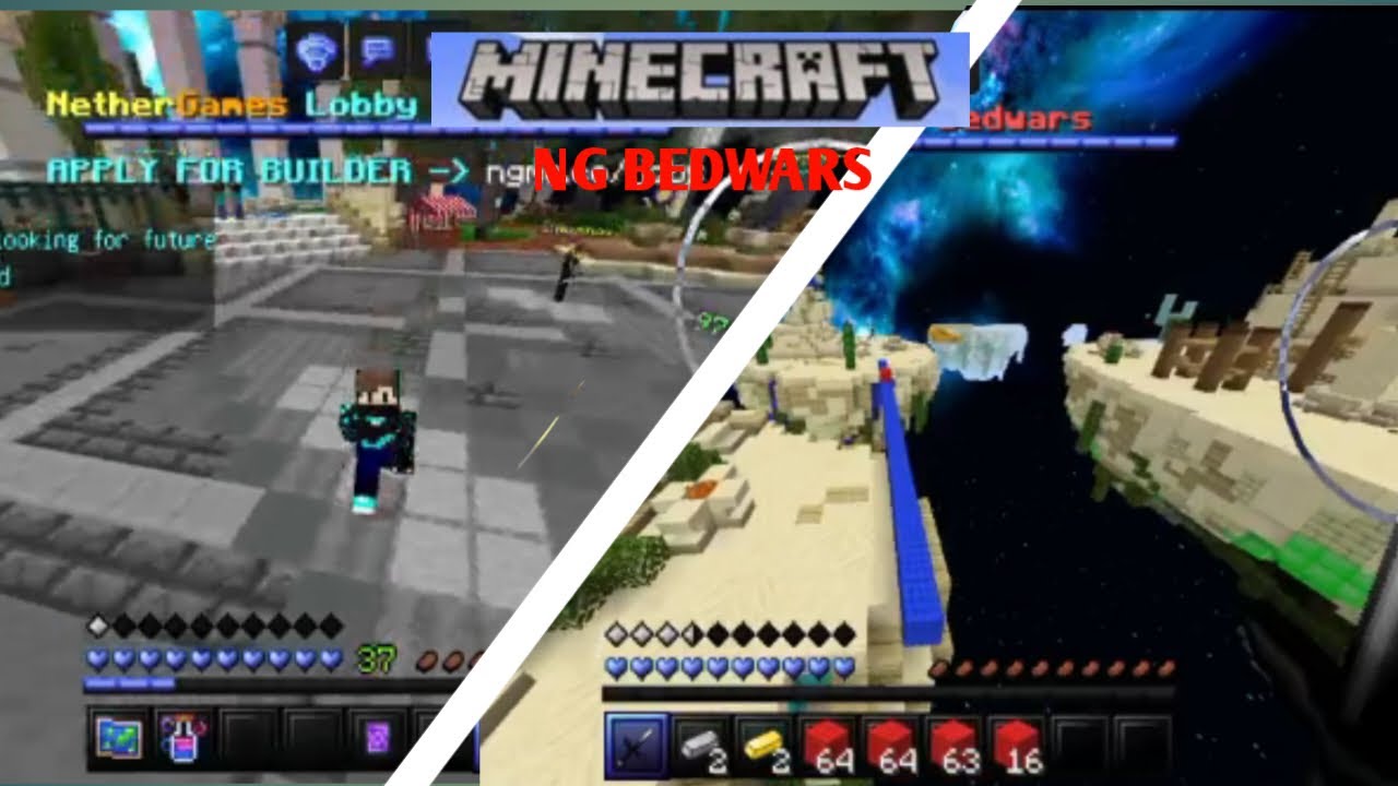 Minecraft NG BEDWARS 1 hour live stream first live - YouTube