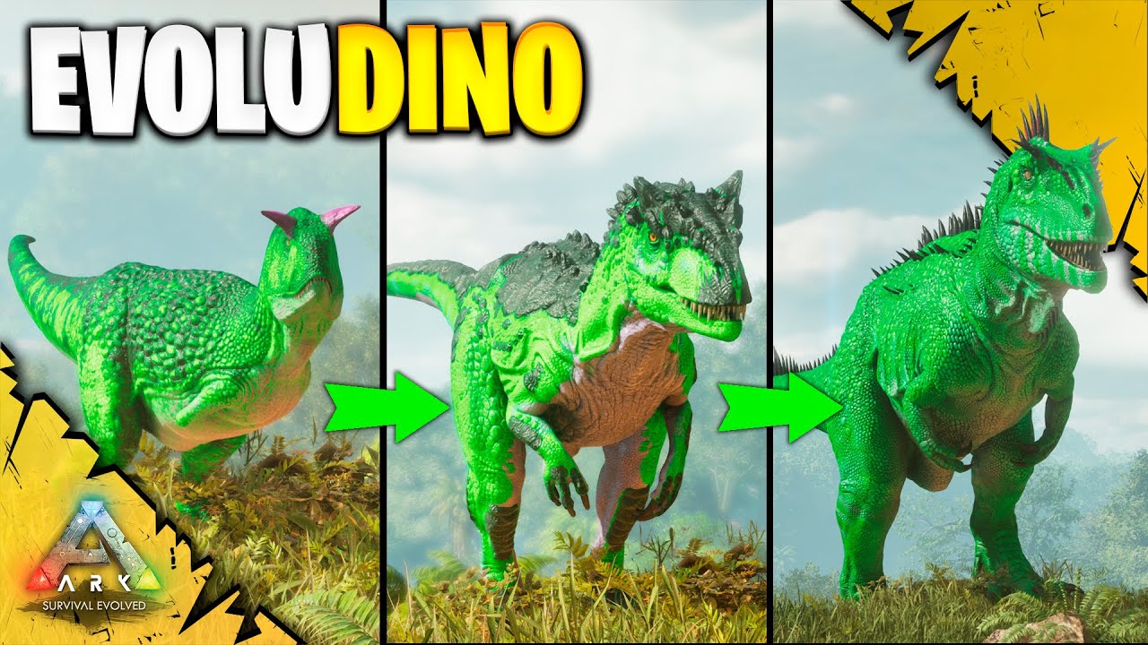 A EVOLUÇÃO DO CARCHA | EVOLUDINO | ARK Survival Evolved - YouTube