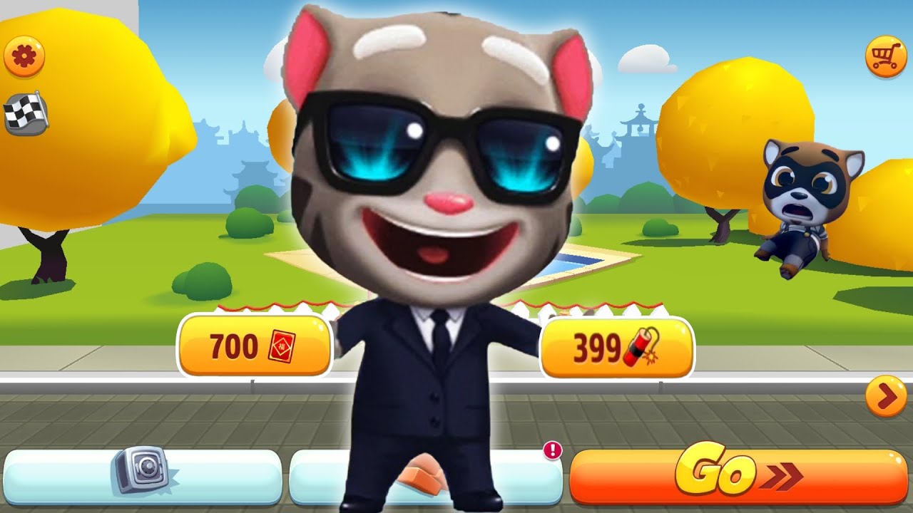 Talking Tom Gold Run Unlocks All Characters Agent Tom At The Fun ...
