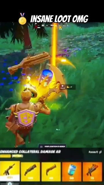 ONLY GOLDEN LOOT IN FN 🫅 #fortnite #shorts - YouTube