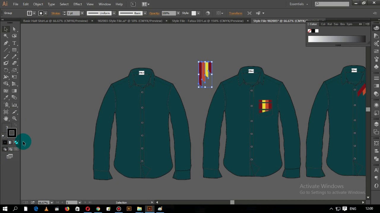 How to Make Design for Full Sleeve Men's Shirt l NHR575 - YouTube