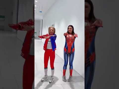 AVENGERS REPEAT CHALLENGE SPLIT STRETCHING LEGS SPIDERMAN CAPTAIN AMERICA MANGA MARVEL HEROES COMICS