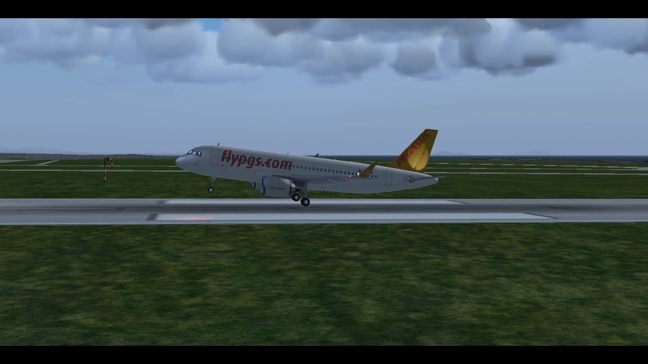 [Flightgear] Pegasus A320neo Landing in Rainy Ataturk, Istanbul.# ...