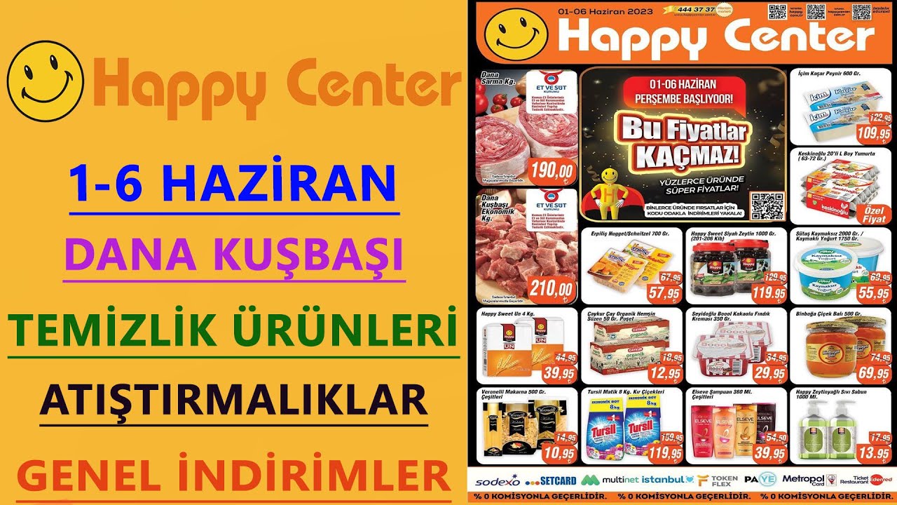 HAPPY CENTER 1-6 HAZİRAN 2023 / HAPPY CENTER DANA KUŞBAŞI İNDİRİMİ ...