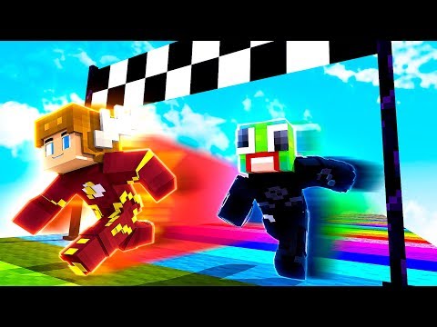MINECRAFT - NOOB VS PRO: YOUTUBER RACE! (UNSPEAKABLEGAMING vs MOOSECRAFT)