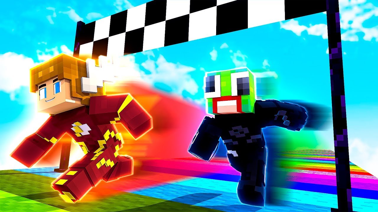 MINECRAFT - NOOB VS PRO: YOUTUBER RACE! (UNSPEAKABLEGAMING vs ...