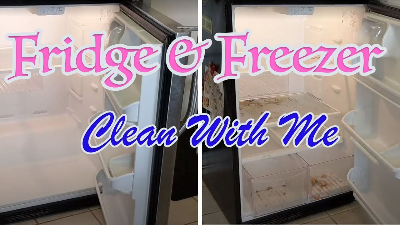 CLEAN WITH ME // FRIDGE & FREEZER // EXTREME CLEANING MOTIVATION - YouTube