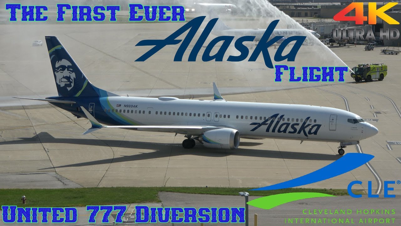 The Inaugural Alaska Airlines Flight to Cleveland Hopkins. Also, UA 777 ...