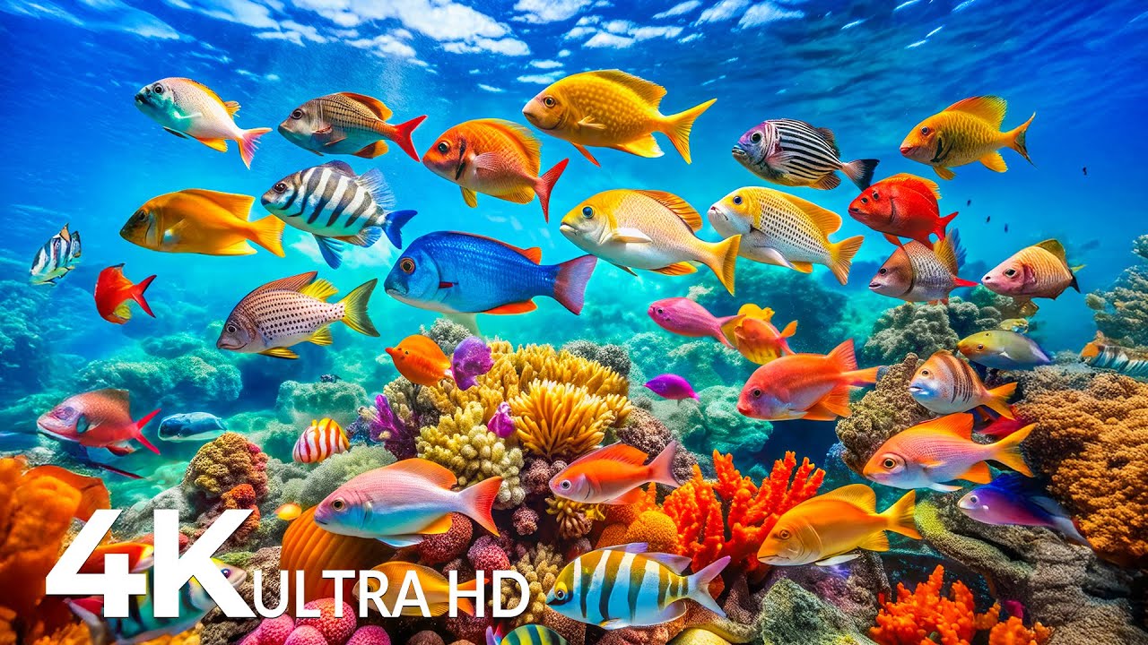 DREAM AQUARIUM 4K - Marvel at Sea Animal in The Best Aquarium - Fish ...