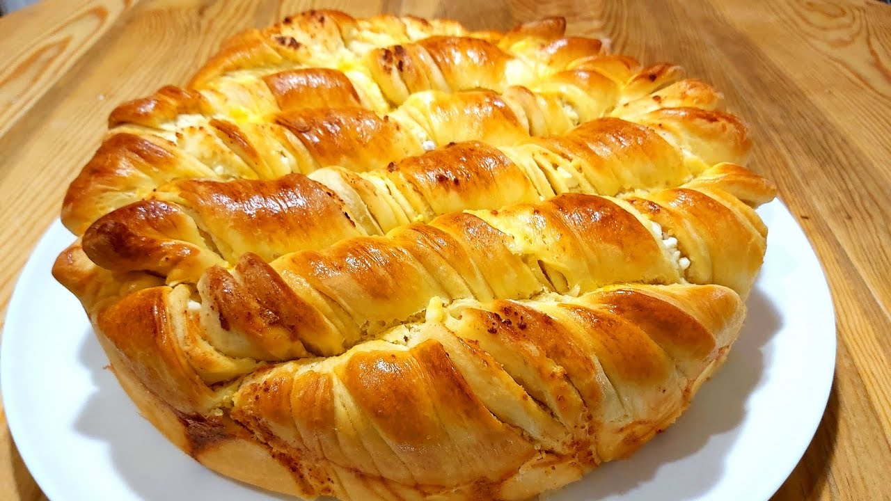 Jednostavna pamuk pogača sa sirom / Simple soft cheese bread / Тутманик ...