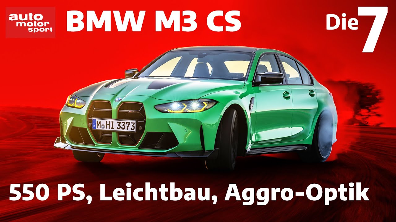 BMW M3 CS (550 PS): Endlos geil oder maßlos übertrieben? | auto motor ...