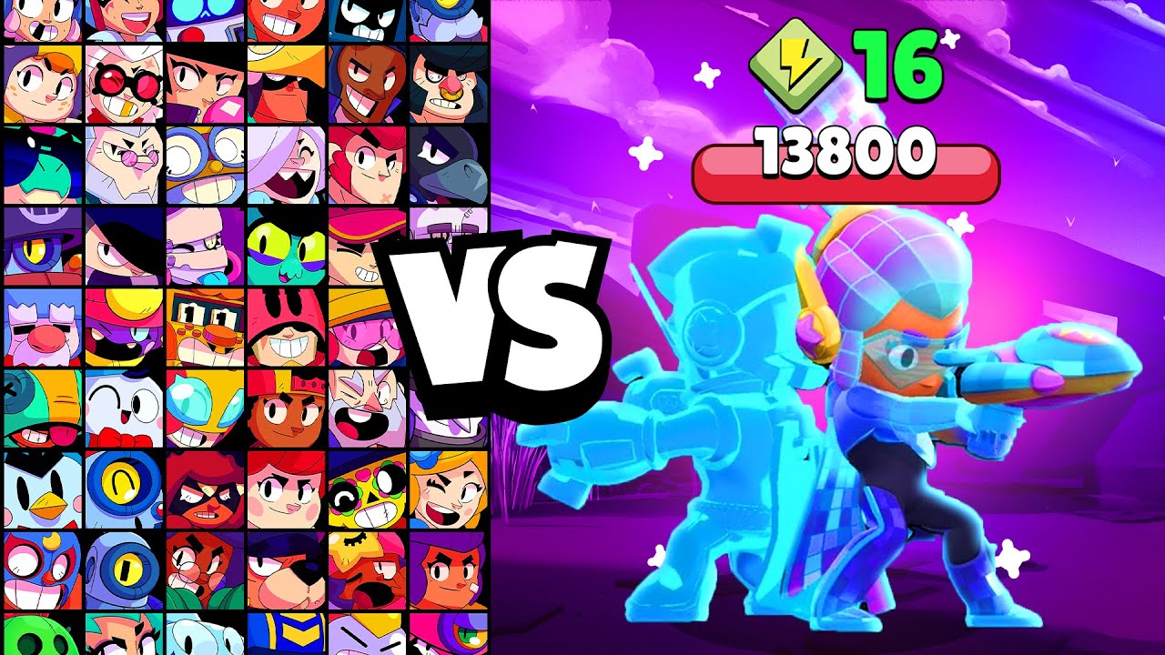 ARCADE SHELLY vs ALL BRAWLERS! With 16 POWER-UPs! | Brawl Stars - YouTube