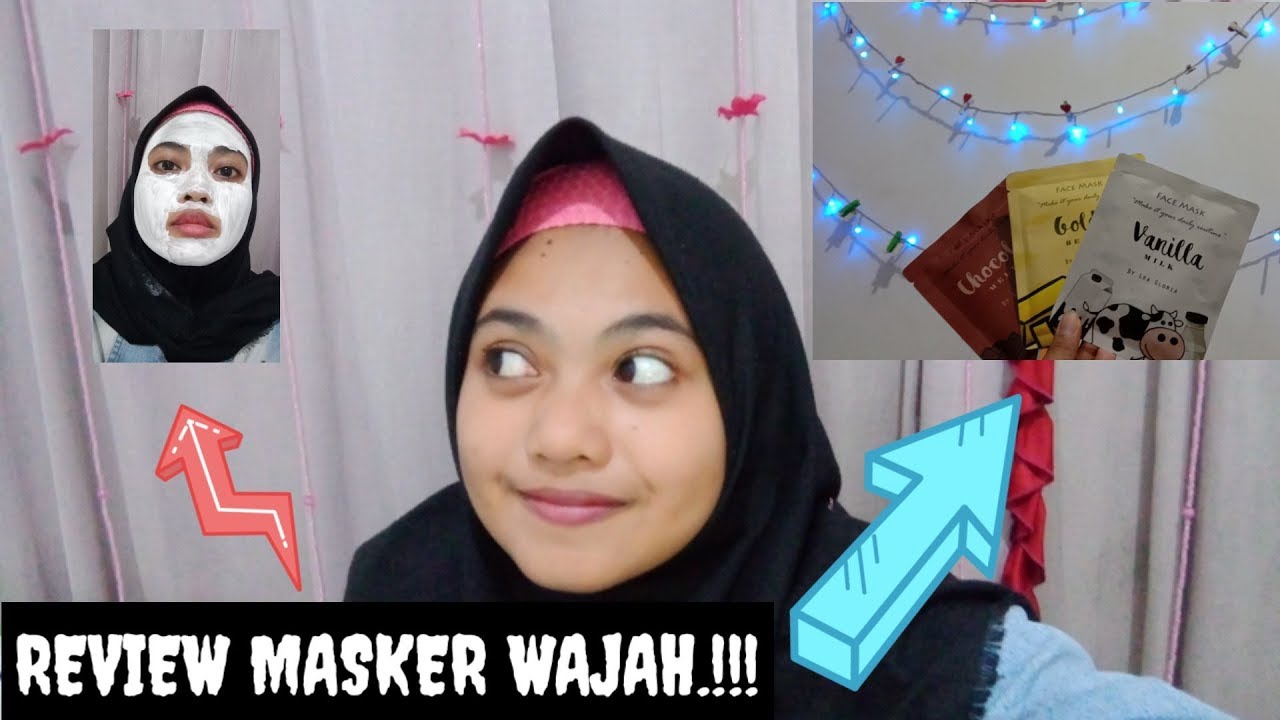 REVIEW MASKER WAJAH (MASKER LEA GLORIA) - YouTube