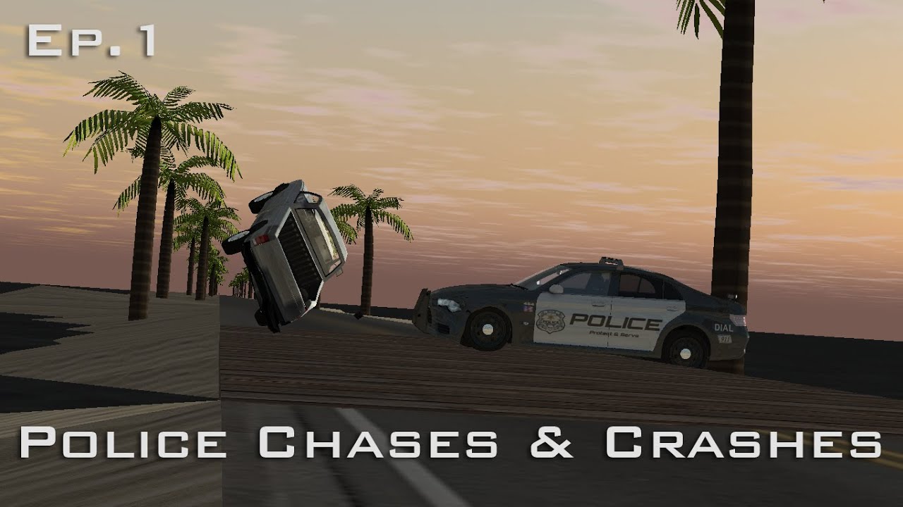 Rigs of Rods: Police Chases & Crashes ep.1 - YouTube