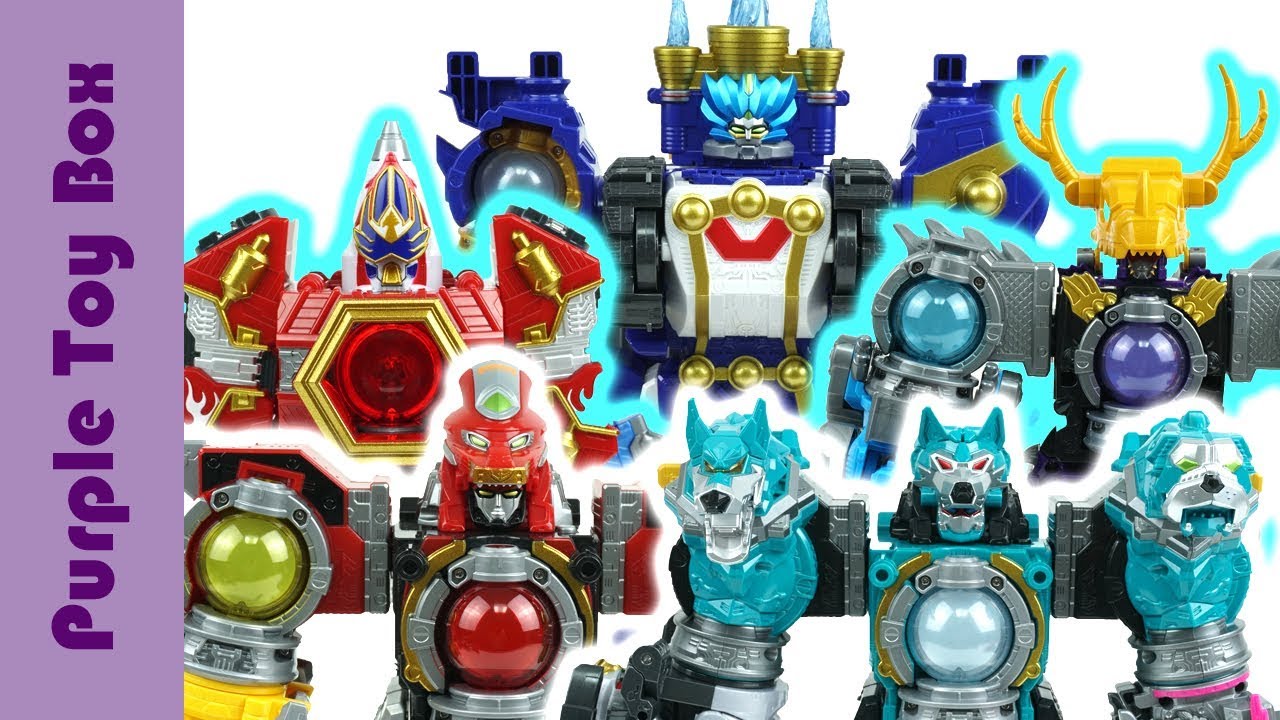 파워레인저 갤럭시포스 로봇 5종 총모음 5x Power Ranger Galaxy Force Collection - YouTube